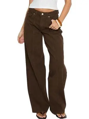 PRINCESS POLLY Princess Polly Lando Low Rise Straight Leg Jeans