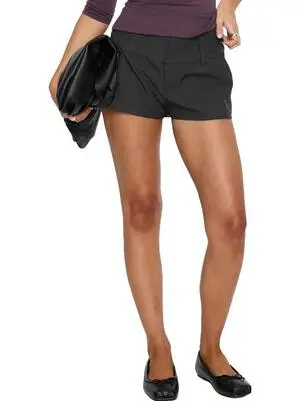 Princess Polly Two Lovers Low Rise Shorts - Slate