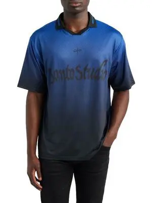 SANTO STUDIO Gradient Graphic Polo - Multicolor