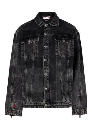 PCFG Colorblocked Denim Jacket - Black
