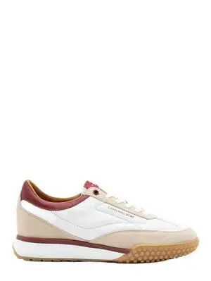 CAVALINHO Cavalinho Sport Leather Lace-Up Sneakers Red/white/beige