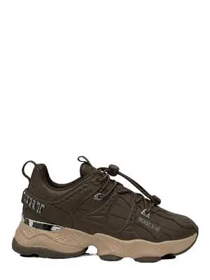 PLEIN SPORT Runner Beast X-01 Nappa Sneakers - Darkbrown