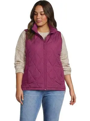LANDS' END Lands' End FeatherFree™ Quilted Vest Light Raspberry