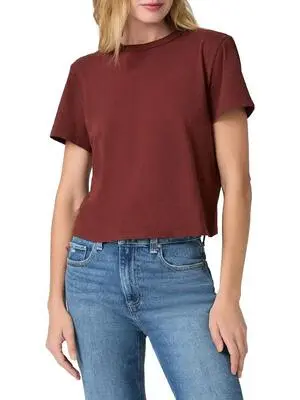 Paige Rhodes Cotton Crewneck T-shirt - Garnet