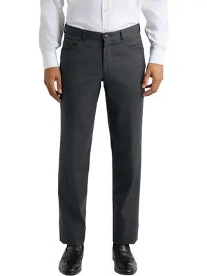 JACK VICTOR JACK VICTOR Sage Melange Stretch Wool Pants Grey