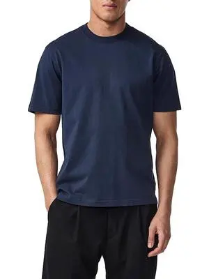 Nn07 Adam Pima Cotton T-shirt Navy Blue