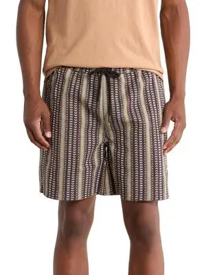GOTCHA La Brea Cotton Printed Shorts - Obsidian