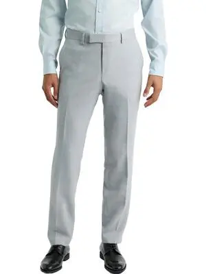 BOSS H-genius Tailored Slim Fit Trousers - Open Grey
