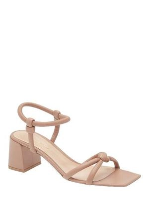 GIANVITO ROSSI Square Toe Slingback Sandal - Praline