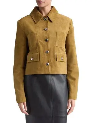 Altuzarra Altuzarra Astley Suede Jacket Breen