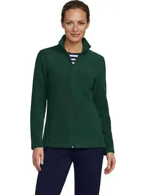 LANDS' END Anyweather Fleece Full Zip Jacket - Pine