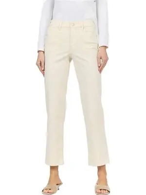 DEAR JOHN Anika Mid Rise Ankle Straight-leg Jeans - Wheat
