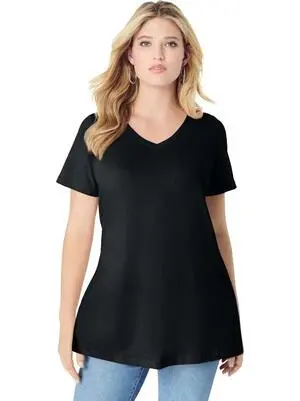 Roaman's Ultimate Short Sleeve Swing Tee - Black
