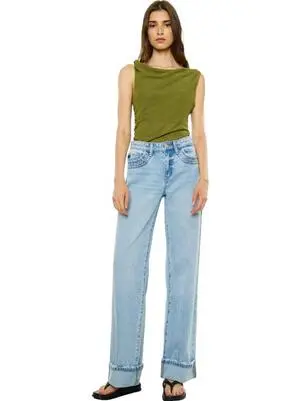 KANCAN KanCan Crystal Essentials 90s Low Rise Straight Leg Jeans