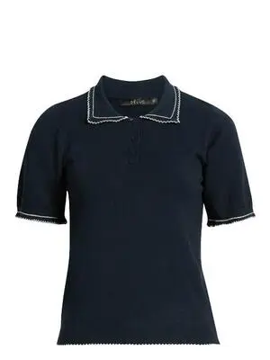 DELUC DELUC Contrast Embroidered Polo