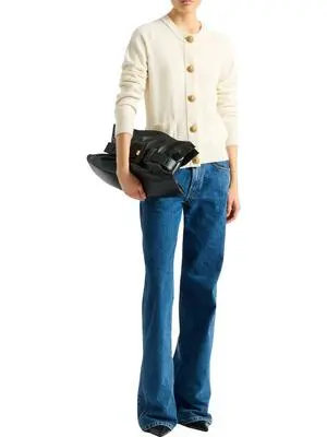 Balmain Eco-cashmere Cardigan White