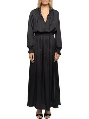 ZADIG&VOLTAIRE Zadig & Voltaire Rayado Satin Maxi Dress