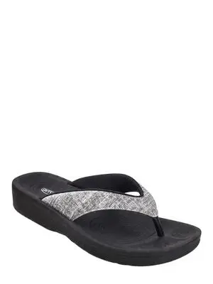 AEROTHOTIC Platform Flip Flop - Black