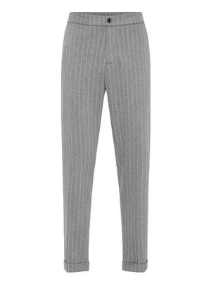 BILLIONAIRE Tracksuit Fit Pinstriped Trousers - Grey