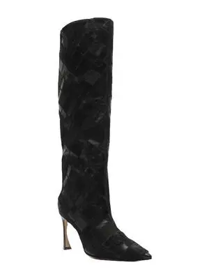 ALEXANDRE BIRMAN Annelise Knee High Stiletto Boots - Black
