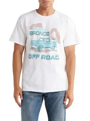 Junk Food Bronco Off Road Graphic T-shirt - White