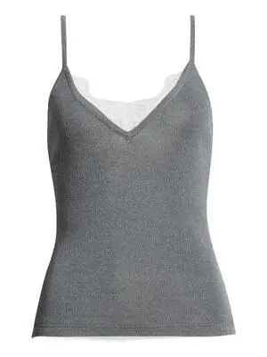 Deluc DELUC Lace Trim Camisole Grey