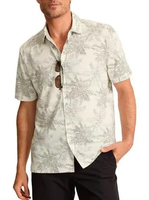 Tommy Bahama Costa Wave Palm Rays Camp Shirt - Coconut