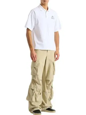 BALMAIN Printed Vine Polo
