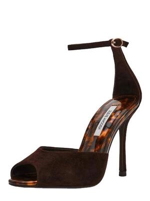 Steve Madden Phillipa Ankle Strap Stiletto Sandals - Brown/tortoise