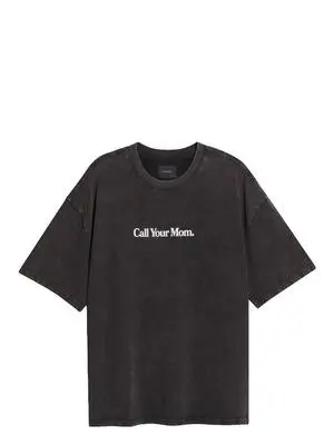 PACSUN Call Your Mom Graphic T-shirt - Black