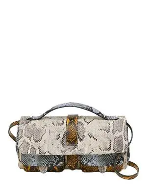 AIMEE Rebel Snake Embossed Leather Crossbody Bag - Snake Multi