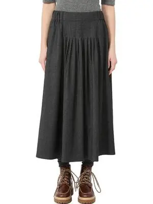 MAX MARA Weekend Max Mara Stretch Wool Midi Skirt