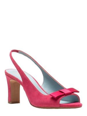 FRANCES VALENTINE Reese Slingback Pumps - Raspberry