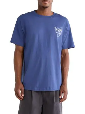 VANS All's Well Cotton Graphic T-shirt - True Navy