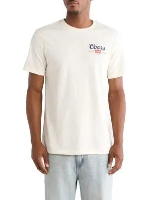 THE FORECAST AGENCY Coors Banquet Graphic T-shirt - Cream