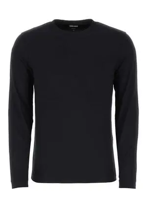 Giorgio Armani Midnight Stretch Viscose T-shirt - Blue