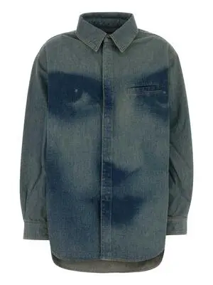 JEAN PAUL GAULTIER Jean Paul Gaultier Printed Denim Shirt Multicolor