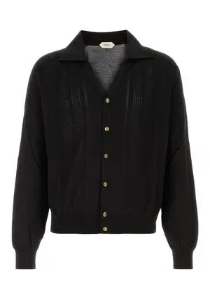 Versace Knit Cardigan - Black