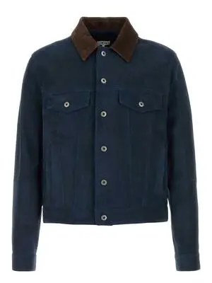Loewe Suede Jacket - Blue