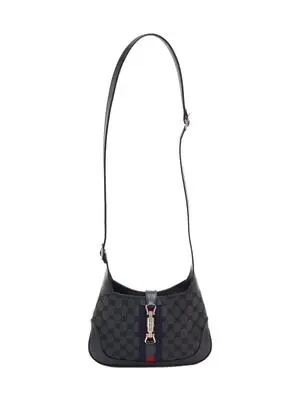 Balenciaga X Gucci Jackie Gg Shoulder Bag - Black