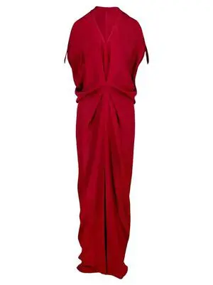 Zero + Maria Cornejo Zero + Maria Cornejo Draped V-Neck Maxi Dress Red