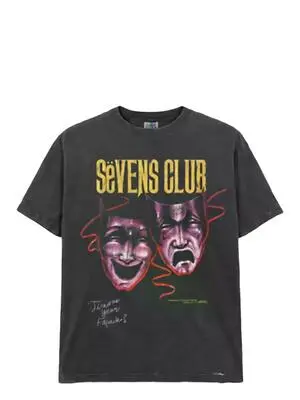 TRIPLE SEVENS Optical Washed T-shirt - Black
