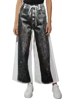 MAISON MARGIELA Maison Martin Margiela Trompe L'oeil Wide-Leg Jeans