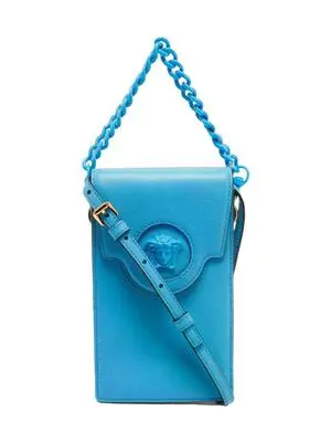 Versace La Medusa Crossbody Bag - Blue