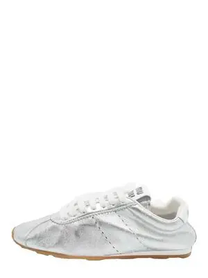 Miu Miu Plume Low-top Sneakers - Silver
