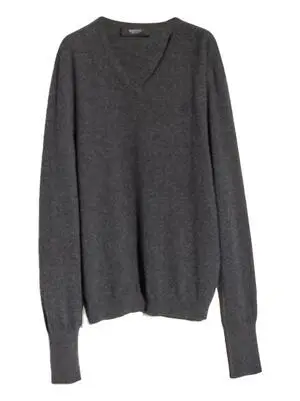 GUCCI Gucci Embroidered Cashmere V-Neck Sweater