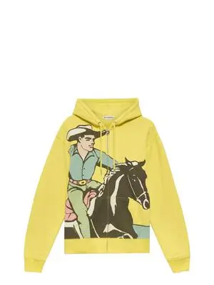 JW Anderson Cowboy Front Zip Hoodie - Multicolor