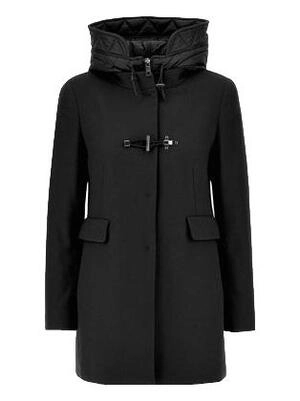 FAY Coat With Toggle Closure And Hood - Multicolor