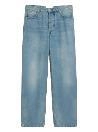 AMI Paris Baggy Fit Jeans In Light Blue Cotton Denim - Multicolor