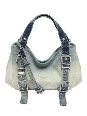 DIESEL® D-one Small Top-handle Bag In Crystal Solarised Denim - Blue